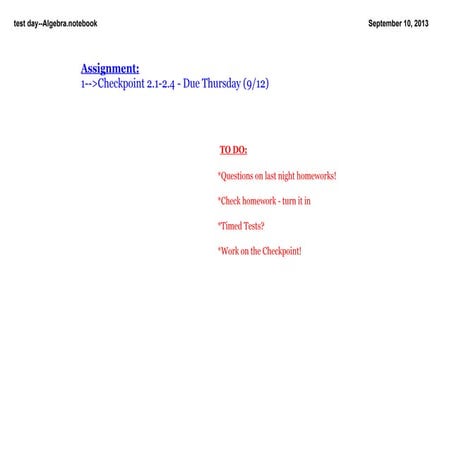 8th alg -sept10 | PDF