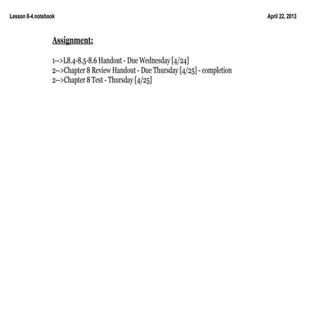 8th algebra -l8.4--april 22 | PDF
