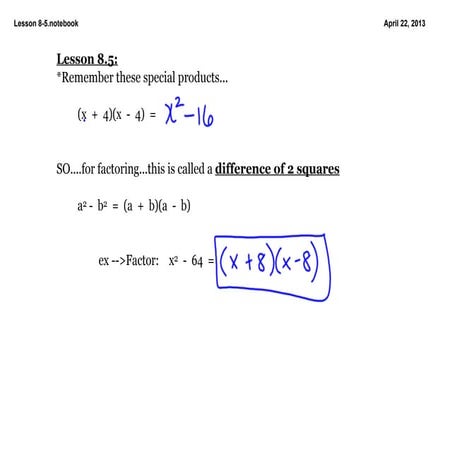 8th algebra -l8.5--april 22 | PPT