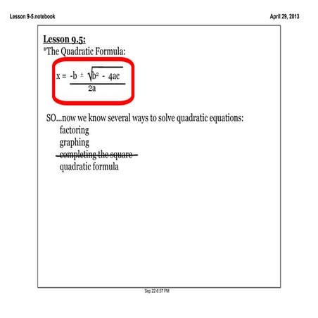 8th algebra -l9.5--april 29 | PDF