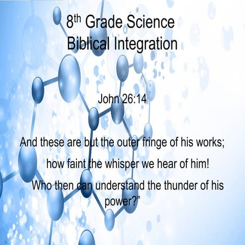 8th grade science bible integration | ODP