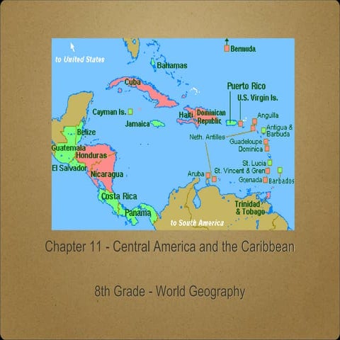 8th grade Geography - Chapter 11 - The Caribbean | PPT