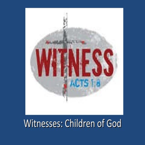 8th Grade - Witness - Sections 1 and 2 | PPT