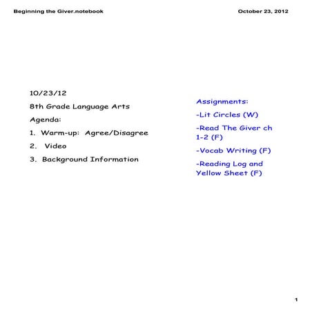 11 11-13 intro to the giver | PDF