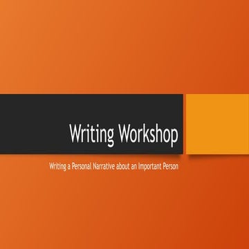 8th Grade Personal Narrative Lesson.pptx