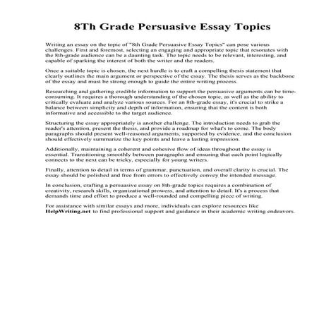 8Th Grade Persuasive Essay Topics.pdf