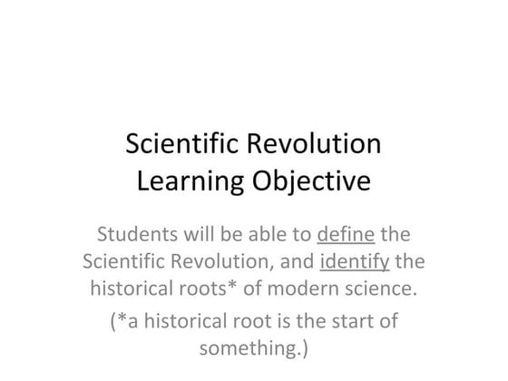 Scientific revolution | PPT