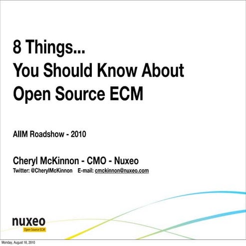 8 things you should know about open source ecm | PPT
