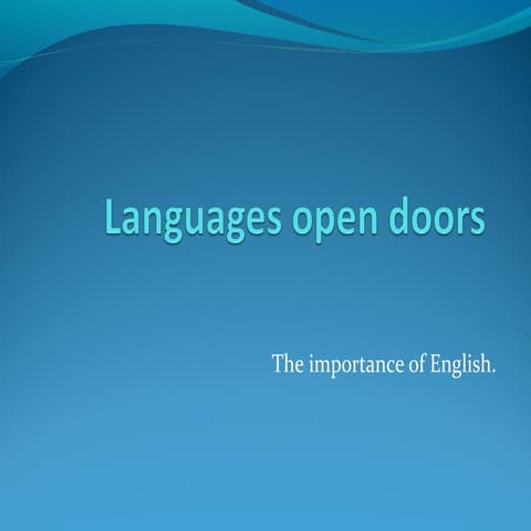 8th languages open doors | PPT