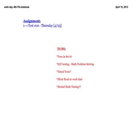 8th pre alg -april 15 | PDF