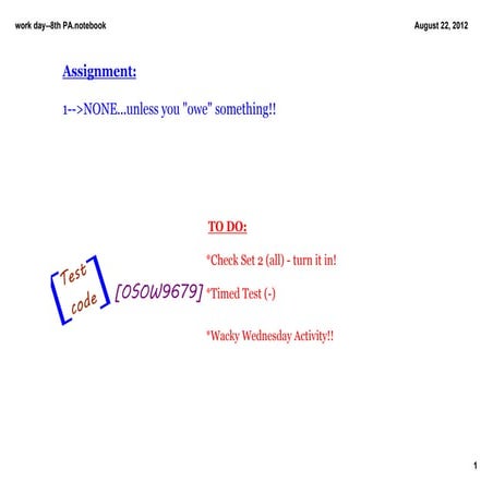 8th pre alg - aug22 | PPT