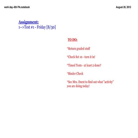 8th pre alg -aug28 | PDF