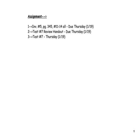 8th PreAlg - Inv5--Jan12 | PDF