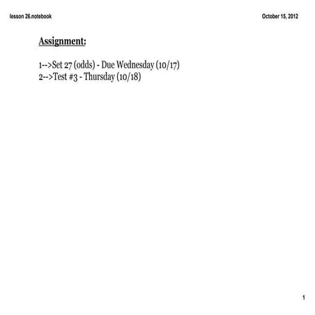 8th pre alg -l26--oct15 | PPT