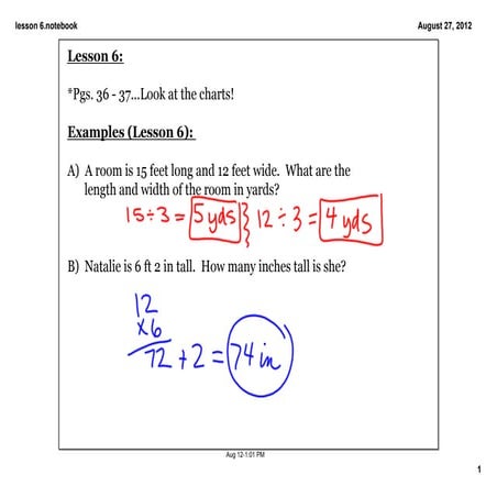 8th pre alg - L6--aug27 | PDF