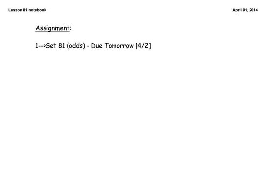 8th alg -april16 | PPT