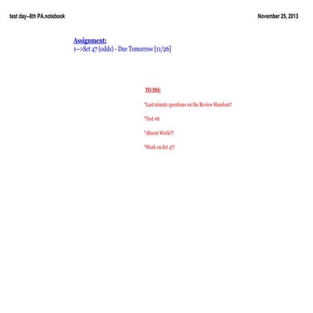 8th pre alg -nov25 | PDF