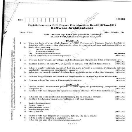 8th Semester Computer science & Information Science VTU 2010 Scheme question papers till Jan ...