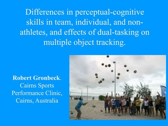 Cognitive Conditioning program in sports with Neurotracker | PPT
