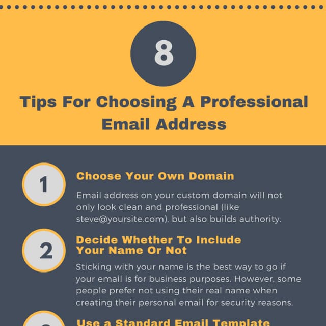 8 tips on how to create a professional email address | PDF