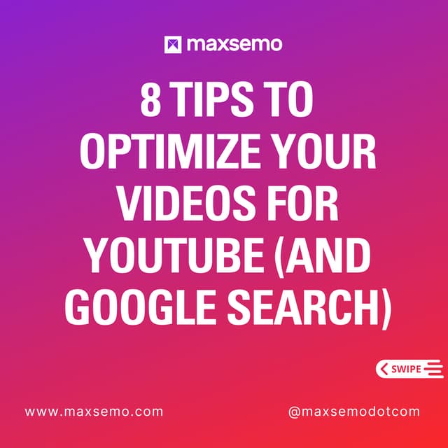 8 Tips to Optimize Your Videos on YouTube and Google Search | PDF