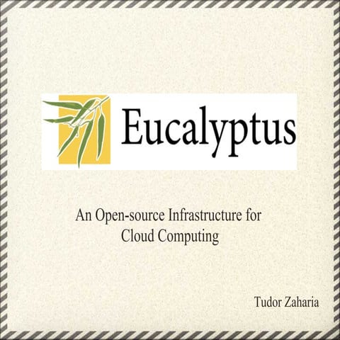 Eucalyptus An Open Source Infrastructure For Cloud Computing Pdf Computer Networking