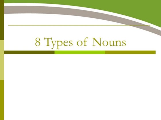 5 types of nouns powerpoint | PPT