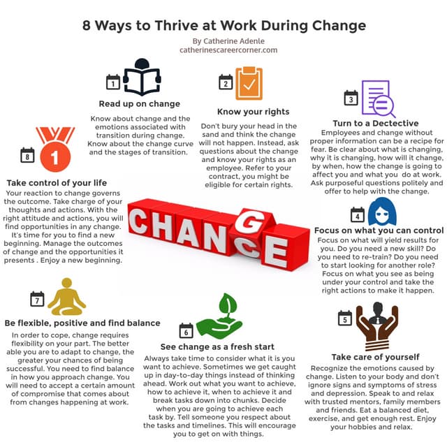 8 Ways to Thrive During Change at Work (Infographic) | PDF