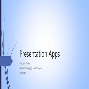 Education apps for mobile learning | PPTX
