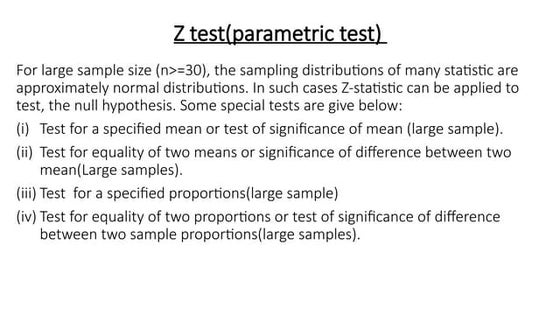 Z-Test with Examples | PPTX | Chemistry | Science