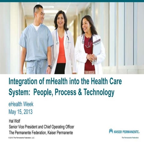 mHealth Symposium 2013 Hal Wolf | PPTX | Healthcare Industry | Industries