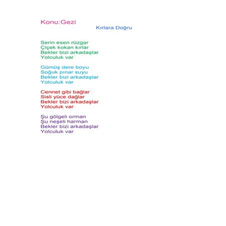 çocuk şarkıları | PDF