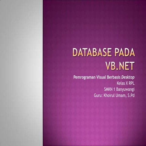9. database pada vb.net