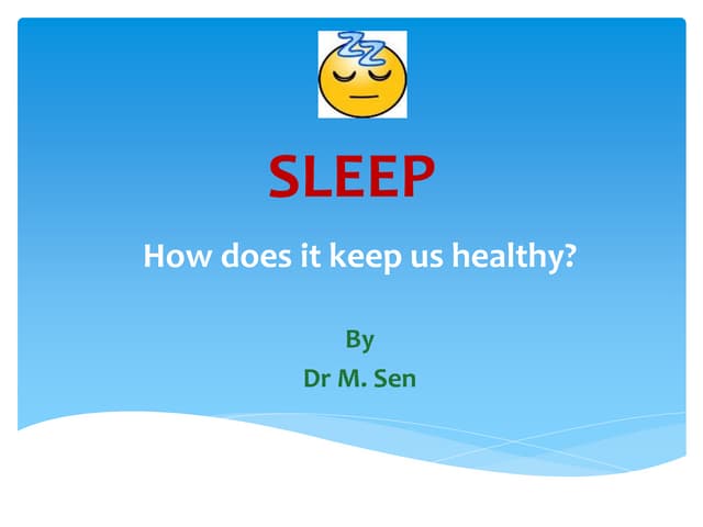 Importance of sleep | PPTX