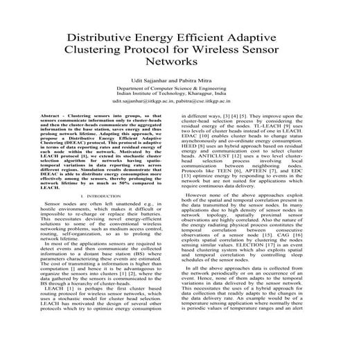 9 Distributive Energy Efficient Adaptive Clustering Protocol For Wireless Sensor Networks Pdf