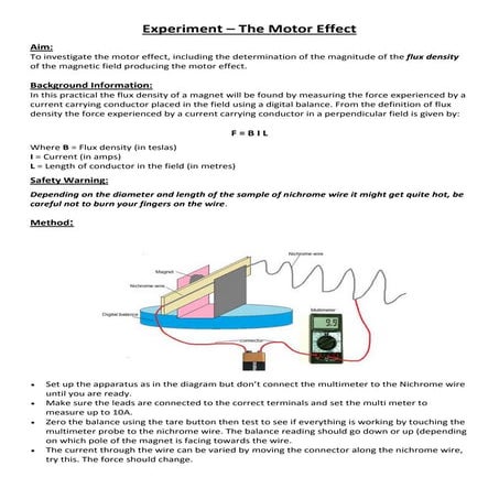 9.3 experiment motor effect | PDF