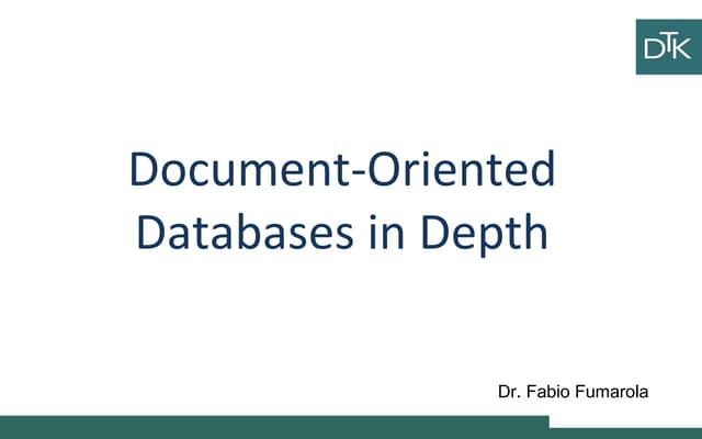 9 Document Oriented Databases Ppt Databases Computer Software