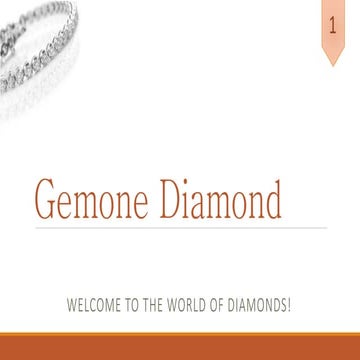 Diamond Bracelet | Gemone Diamond | PPTX