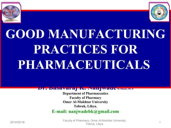 10 Principles of Good Manufacturing Practice (GMP) | PDF