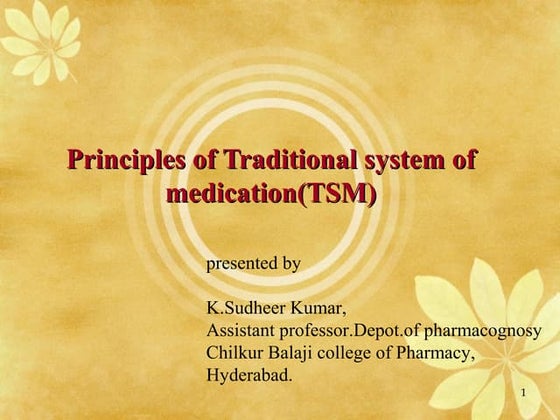 Indian system of medicine | PPT