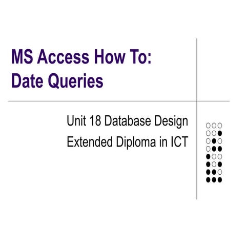 9 | PPT | Databases | Computer Software and Applications