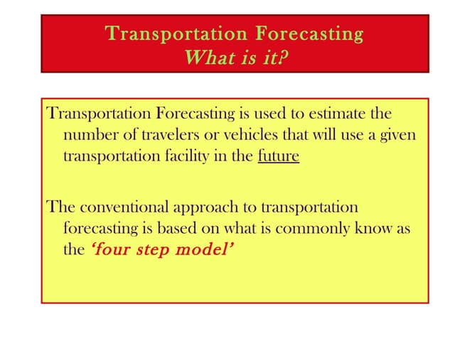 Modal split analysis | PPTX