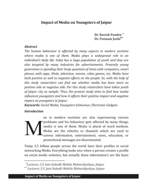 Impact of Social Media on Mental Health.pptx