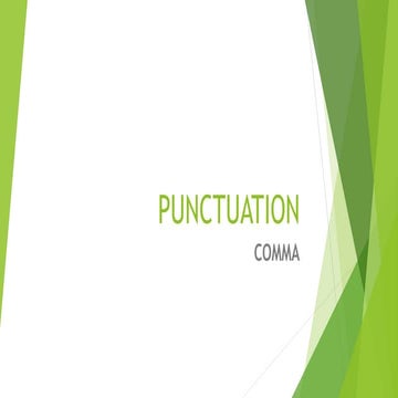 9.the use of comma | PPTX