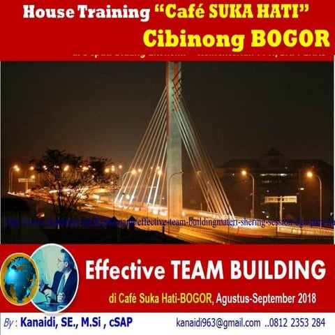 Team Building: How to Lead a High Performance Team_ Materi Training ...