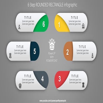 9.create 6 step rounded rectangular info graphic | PPTX