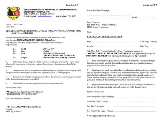 Surat jemputan program jom ke sekolah skpm | DOCX