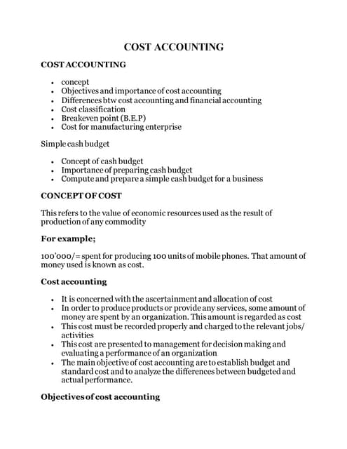 Cost Accounting: Unit-5 Cost Sheet Questions & Answers | PDF