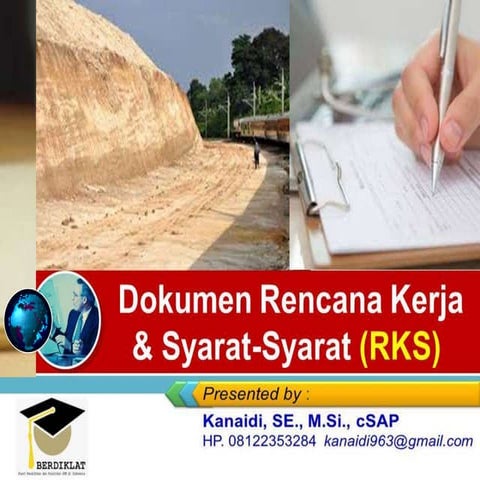 Dokumen Rencana Kerja & Syarat-syarat (RKS) _Materi Training "HPS ...