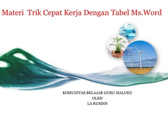 8. materi buat tabel dan rumus otomatis ms.excel | PPT